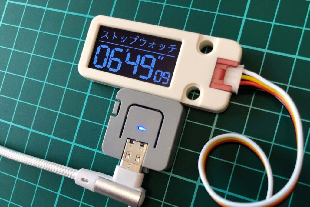 タイマー割込みをストプウォッチの動作で紹介「ATOM LITE +OLED SH1107」 | ロジカラブログ